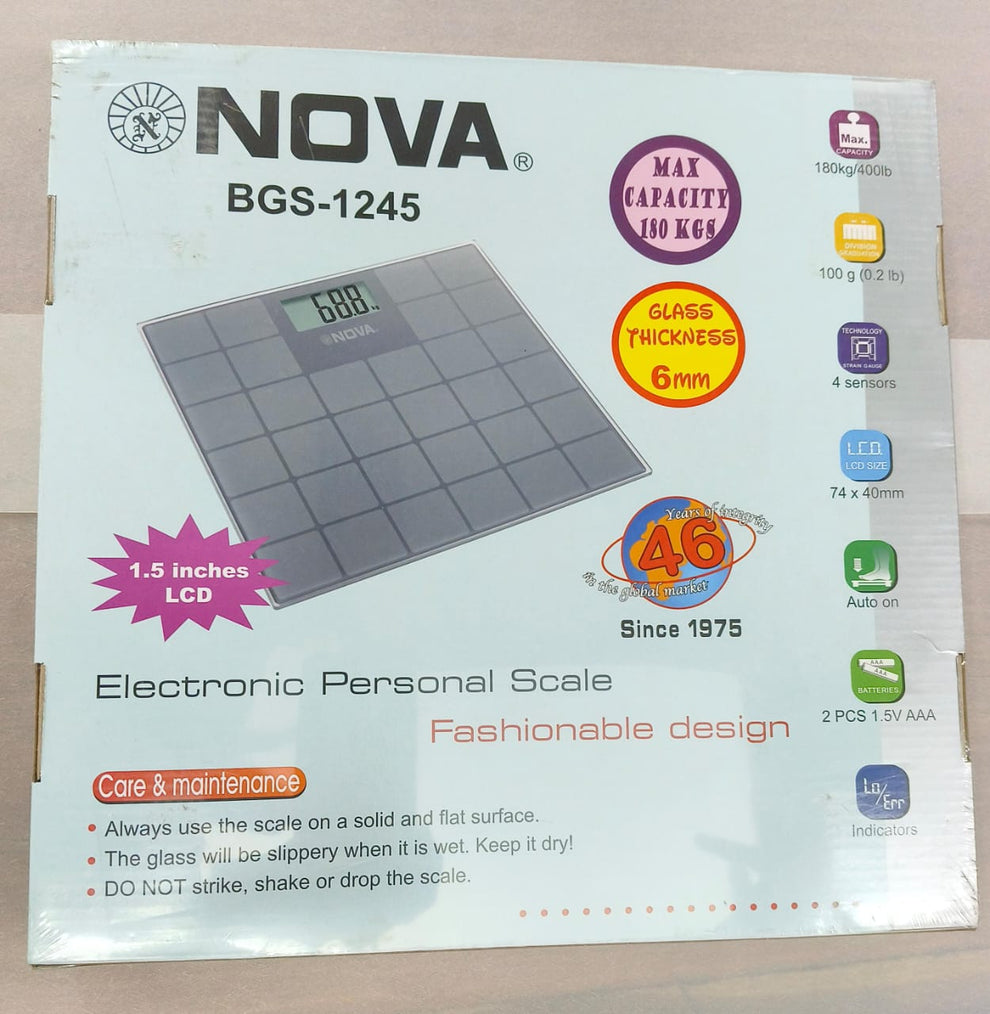 NOVA ELECTRIC Weighing Scale BGS-1245 – Online Shopping Site For Home ...