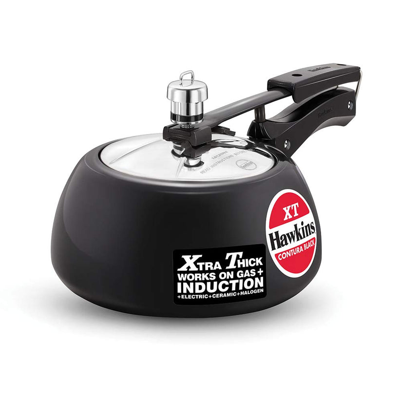 Buy Hawkins 2 Litre Contura Black XT Pressure Cooker, Hard Anodised ...