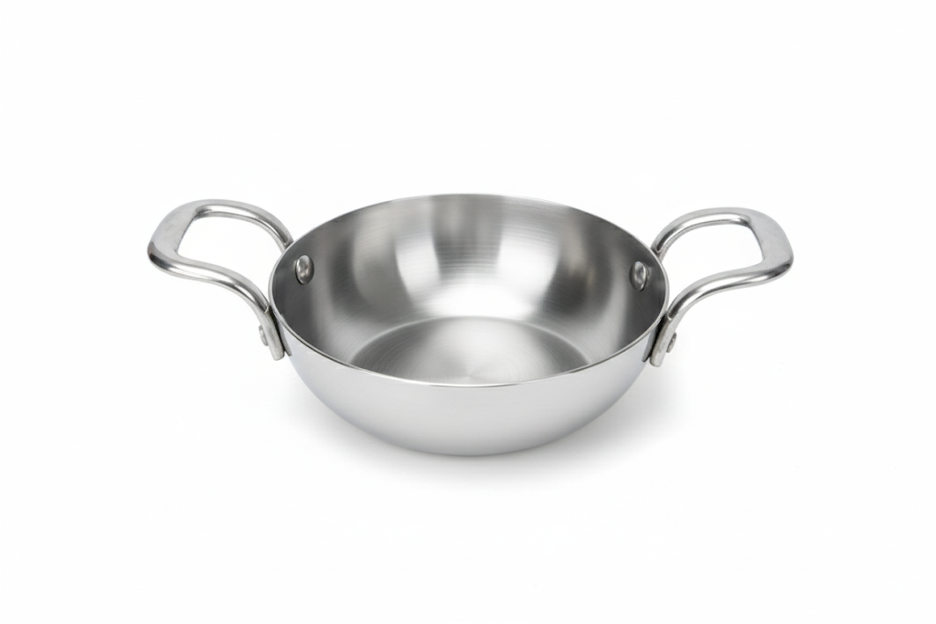Vikas Cookware Tri-Ply Mini Kadai for Tadka & Small Meals: Surgical-Gr ...